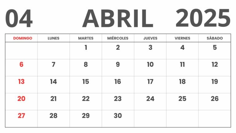 Calendario Abril 2025 Imprimible, Obtenga Calendario Abril 2025 en PDF Calendario Abril 2025 Imprimible, Obtenga Calendario Abril 2025 en PDF
